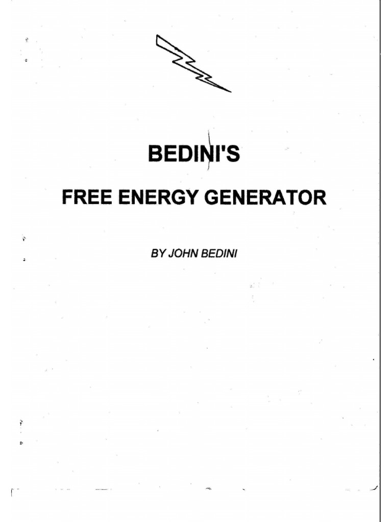 Bedini Free Energy Generator E Book | PDF
