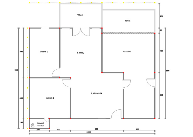 DENAH RUMAH MAMAK Rev3 | PDF