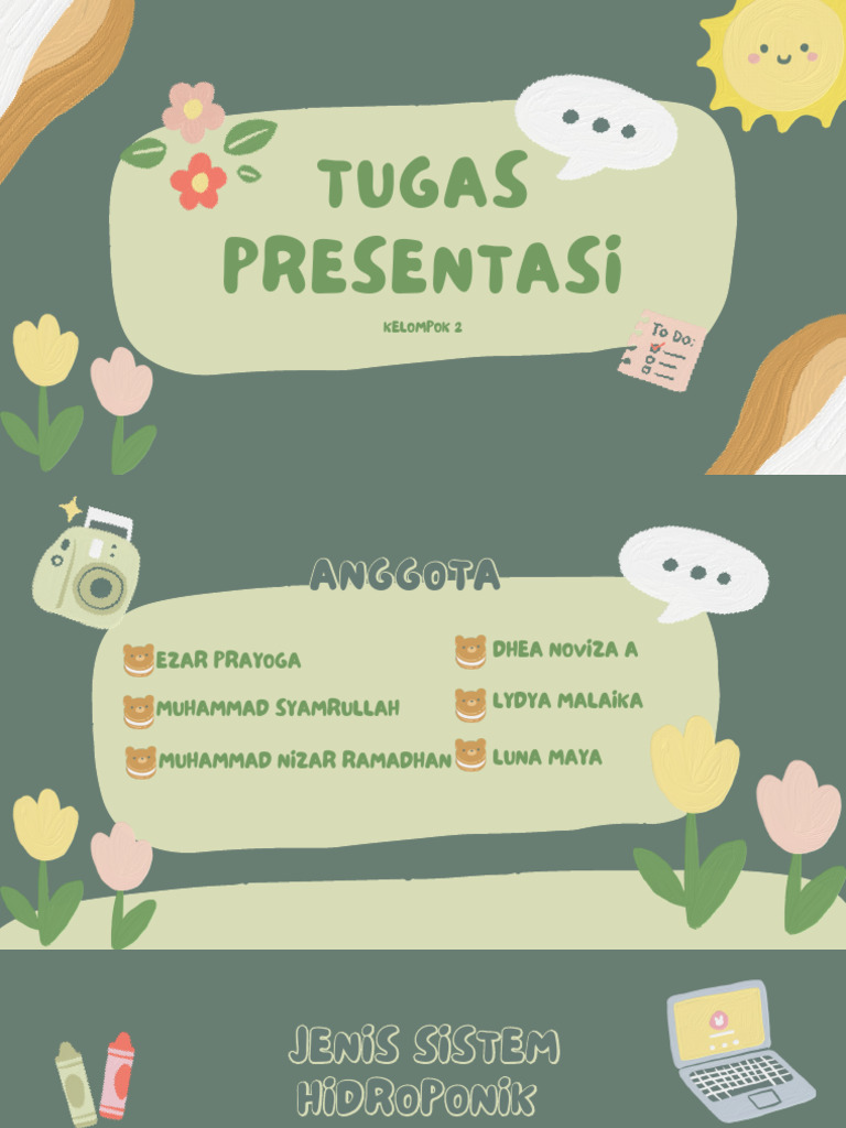 Hijau Tua Elemen Lucu Ceria Tugas Presentasi Kelompok - 20240822 - 221009 - 0000 | PDF