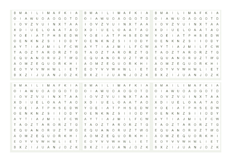 Sopa de Letras 6TO | PDF