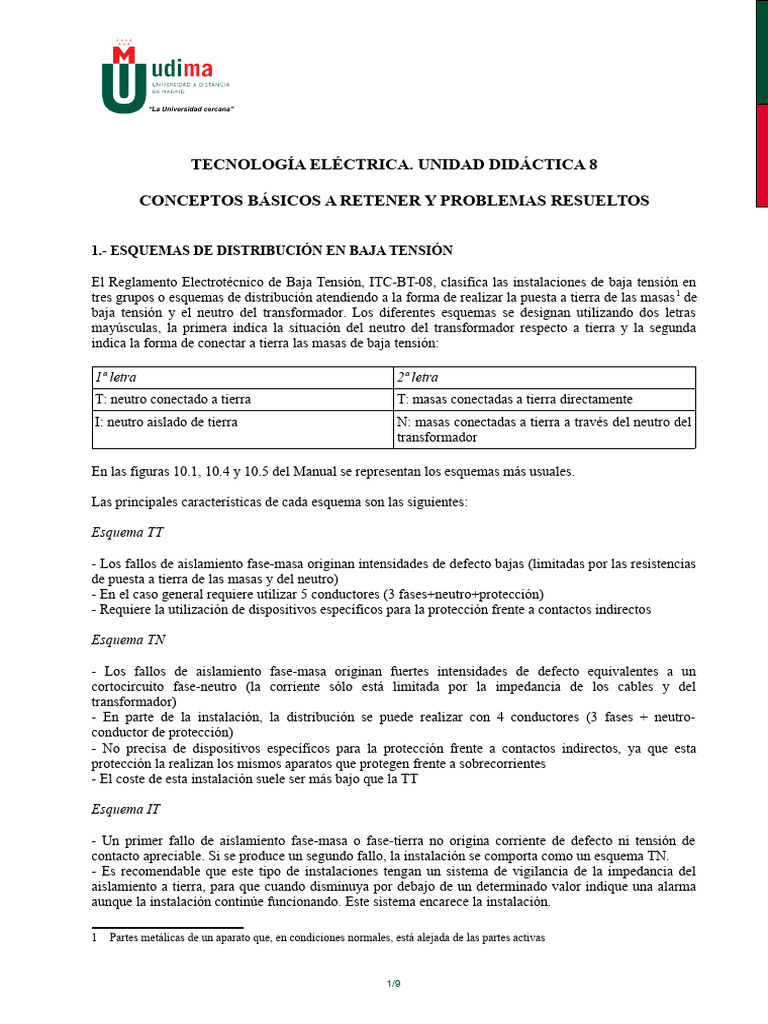 Ud 8 Conceptos Basicos y Problemas Resueltos | PDF