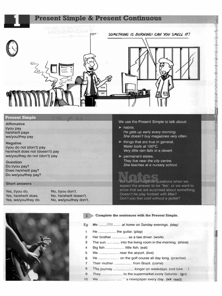Present Simple vs. Present Continuous Guide | PDF