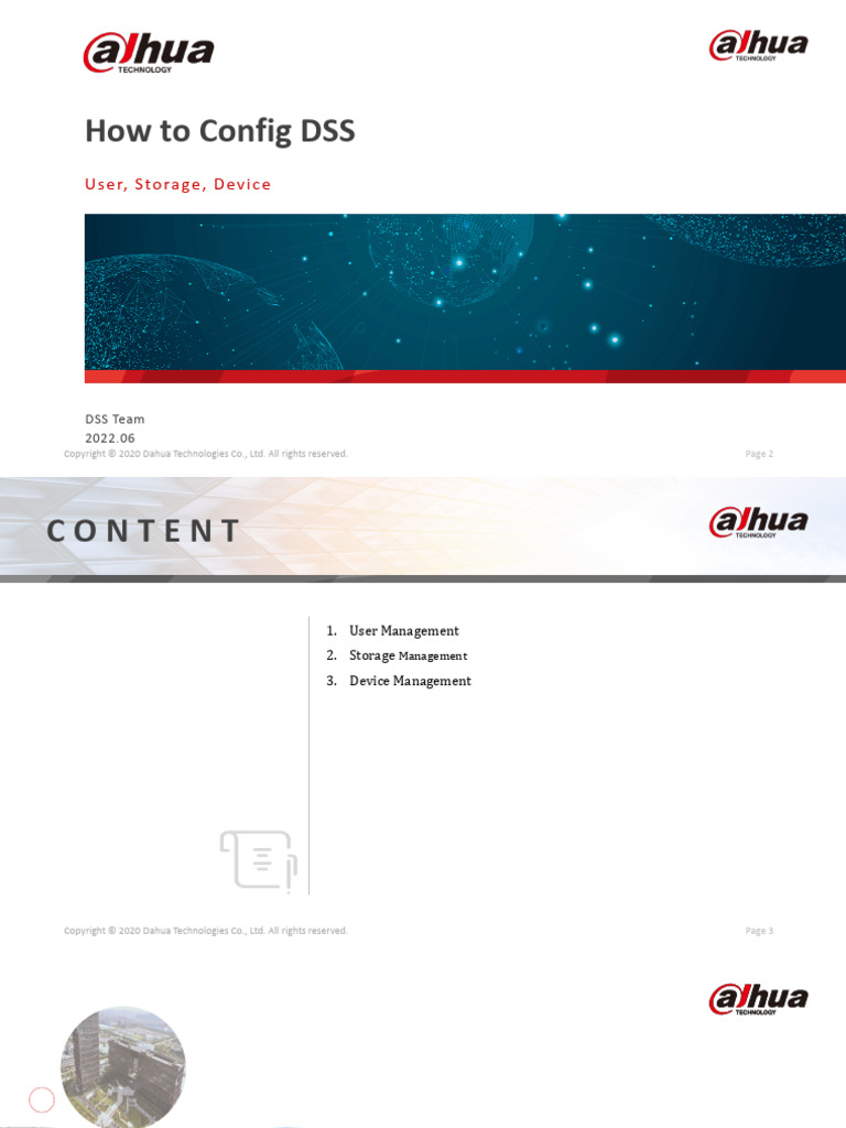 2-2. How To Config DSS - User, Storage, Device | PDF | Ip Address | Computer Network