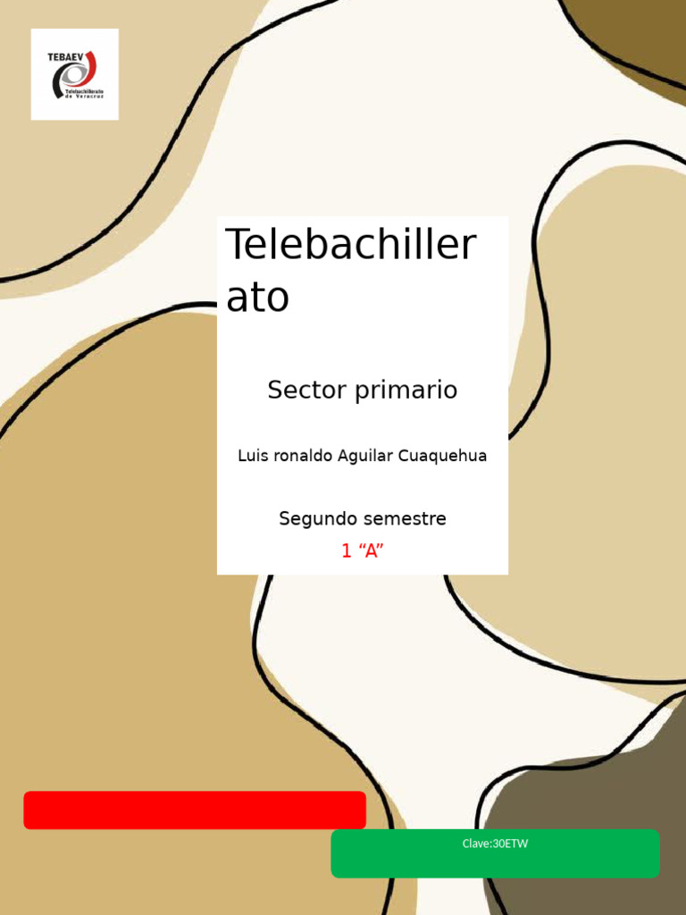 Telebachiller Ato: Sector Primario | PDF