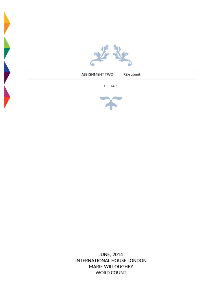CELTA Assignment 2 Docx | PDF