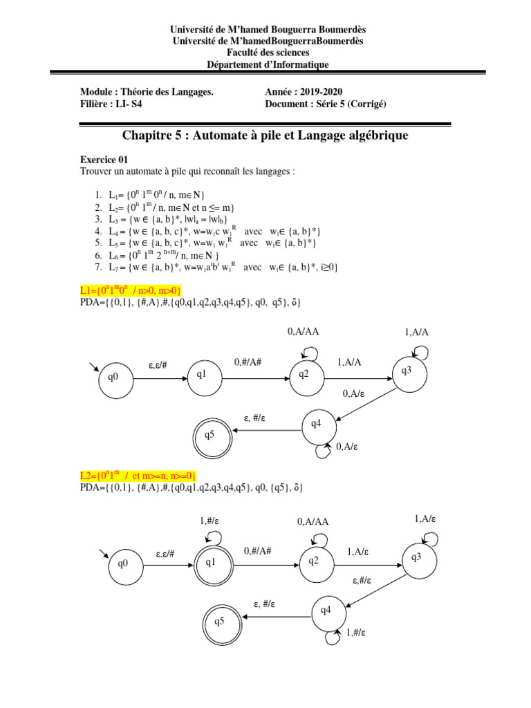 Solution-TD5 THL | PDF