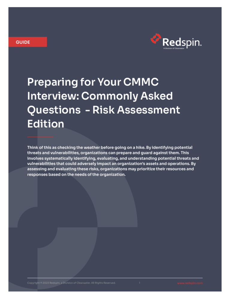 CMMC Risk Assessment | PDF