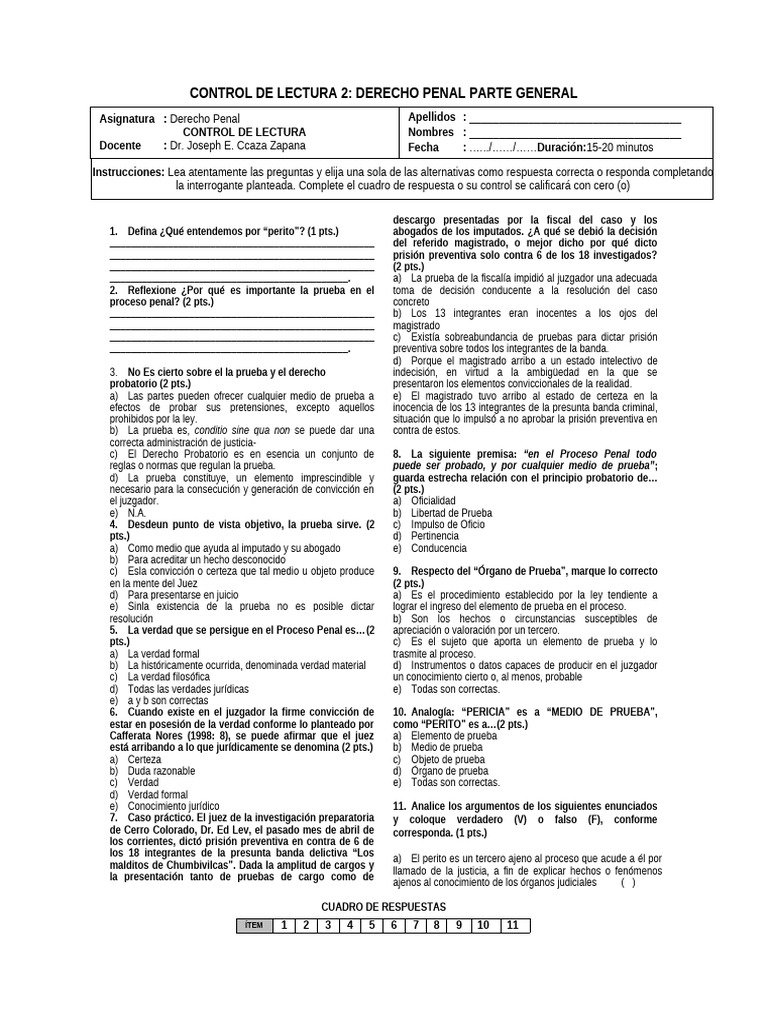 Control de Lectura 2 Dpgeneral | PDF