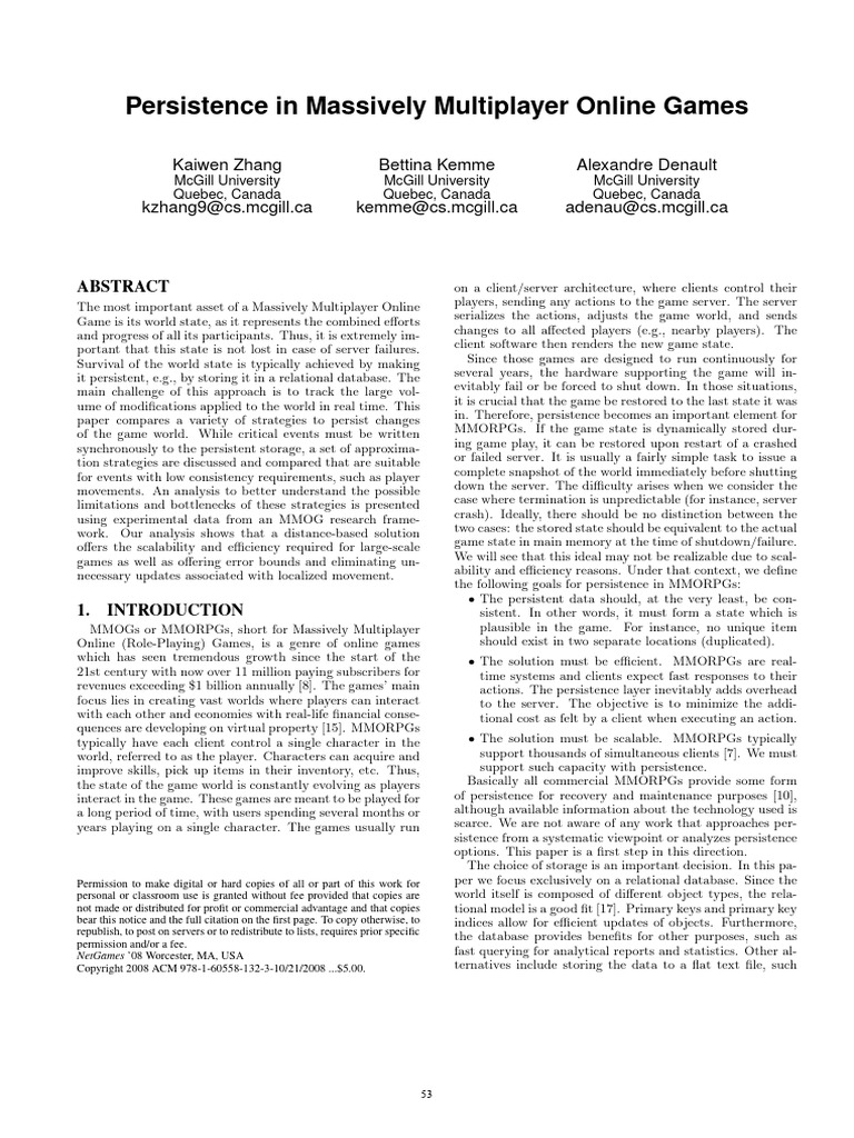 Persistance | PDF