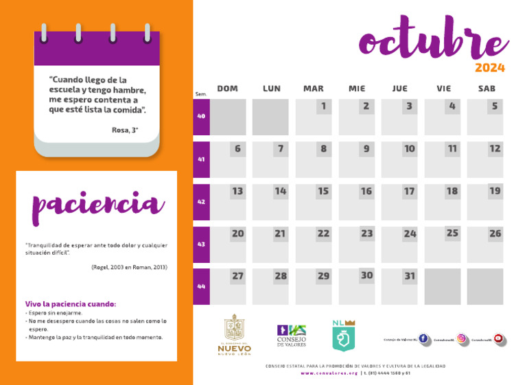 3 Octubre - Semanas | PDF