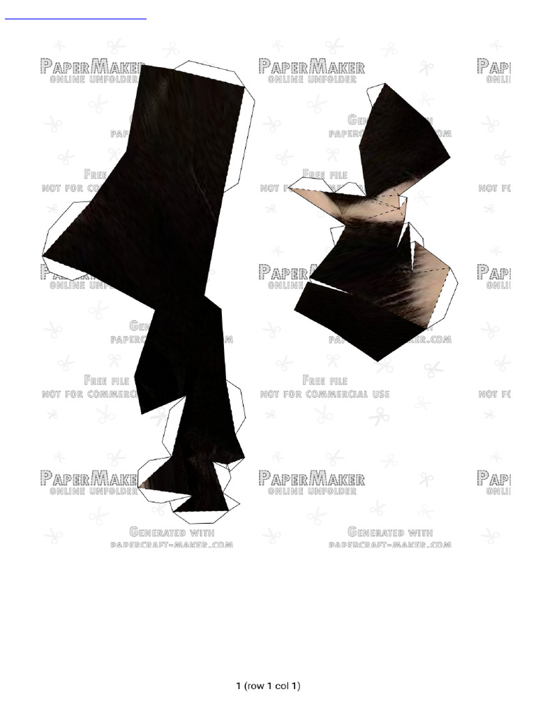 Maxwell Cat Papercraft Template | PDF
