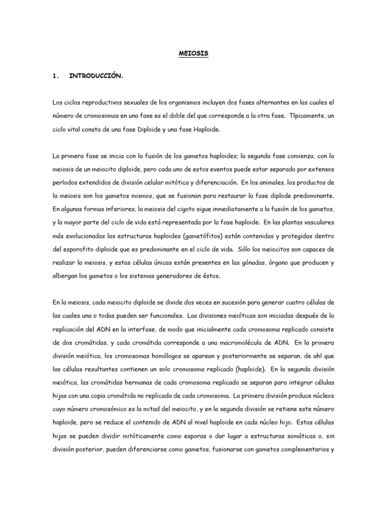 3 Gu A Laboratorio Meiosis y Gametog Nesis | PDF