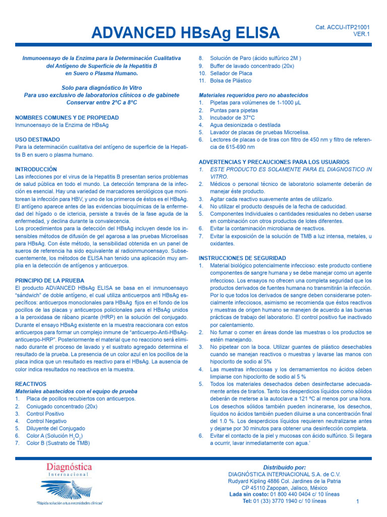 Advanced Hbsag Elisa | PDF