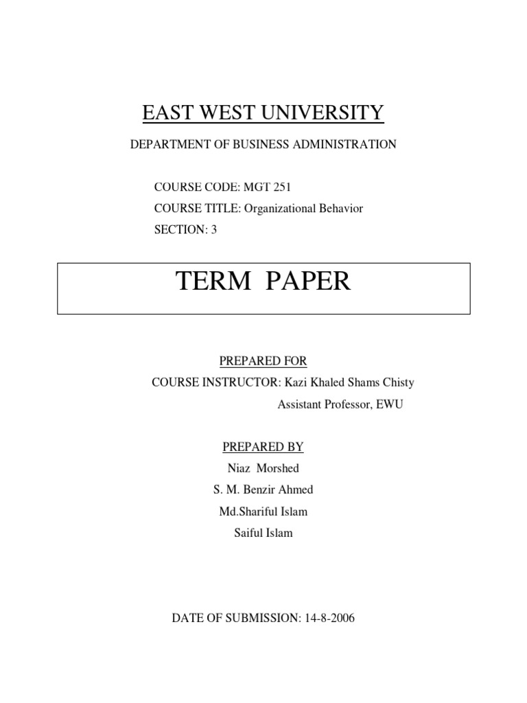 Term Paper Pdf