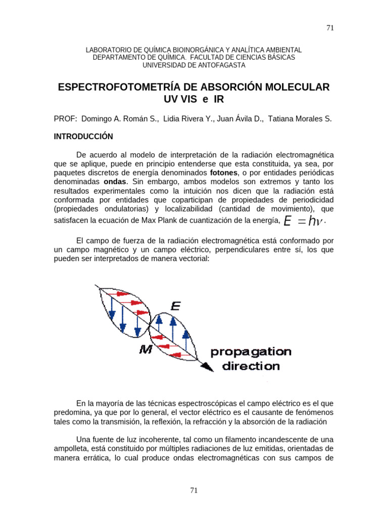 TEO y LAB-3-4-ESPEC MOLEC - UV Vis e IR | PDF TEO y LAB-3-4-ESPEC MOLEC - UV Vis e IR | PDF