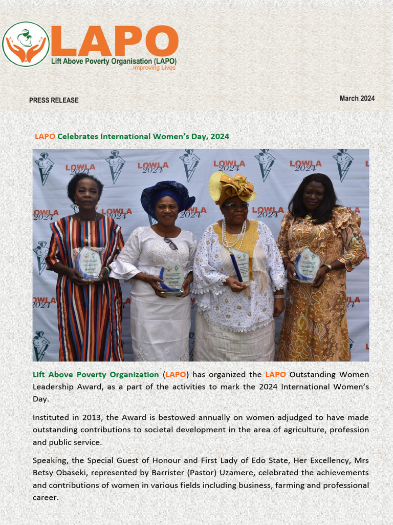 LAPO Press Release | PDF