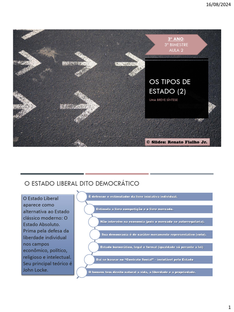 Aula 02 - 3B - Tipos de Estado | PDF