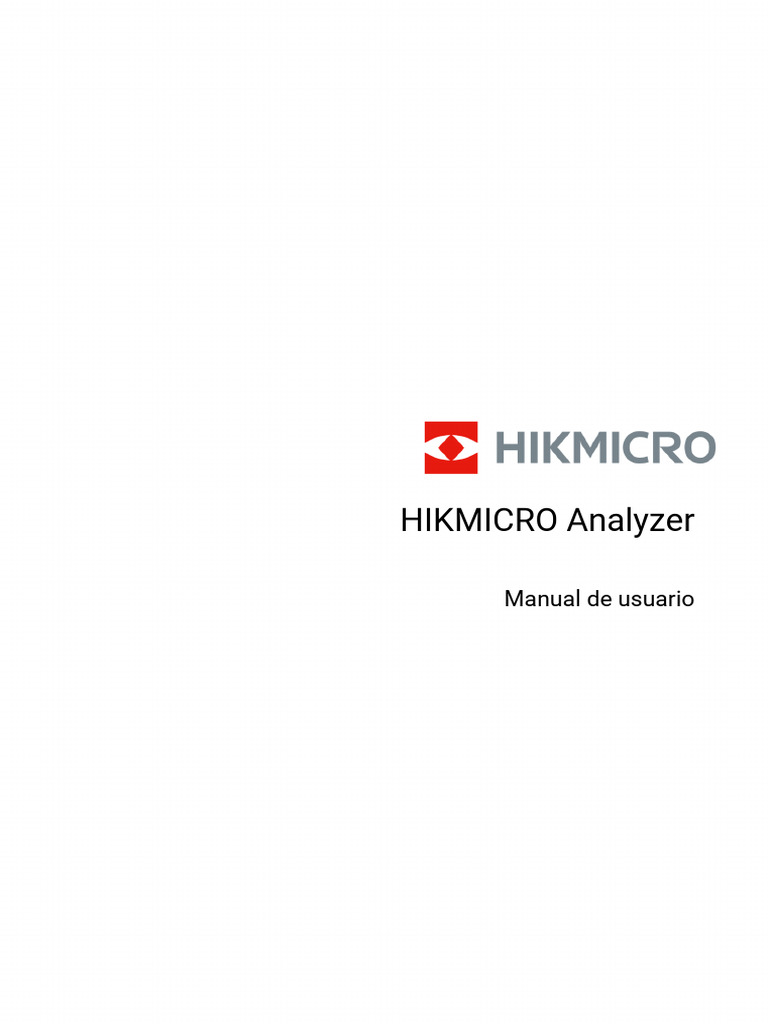 Guía del Usuario HIKMICRO Analyzer | PDF | Archivo de computadora | Informática