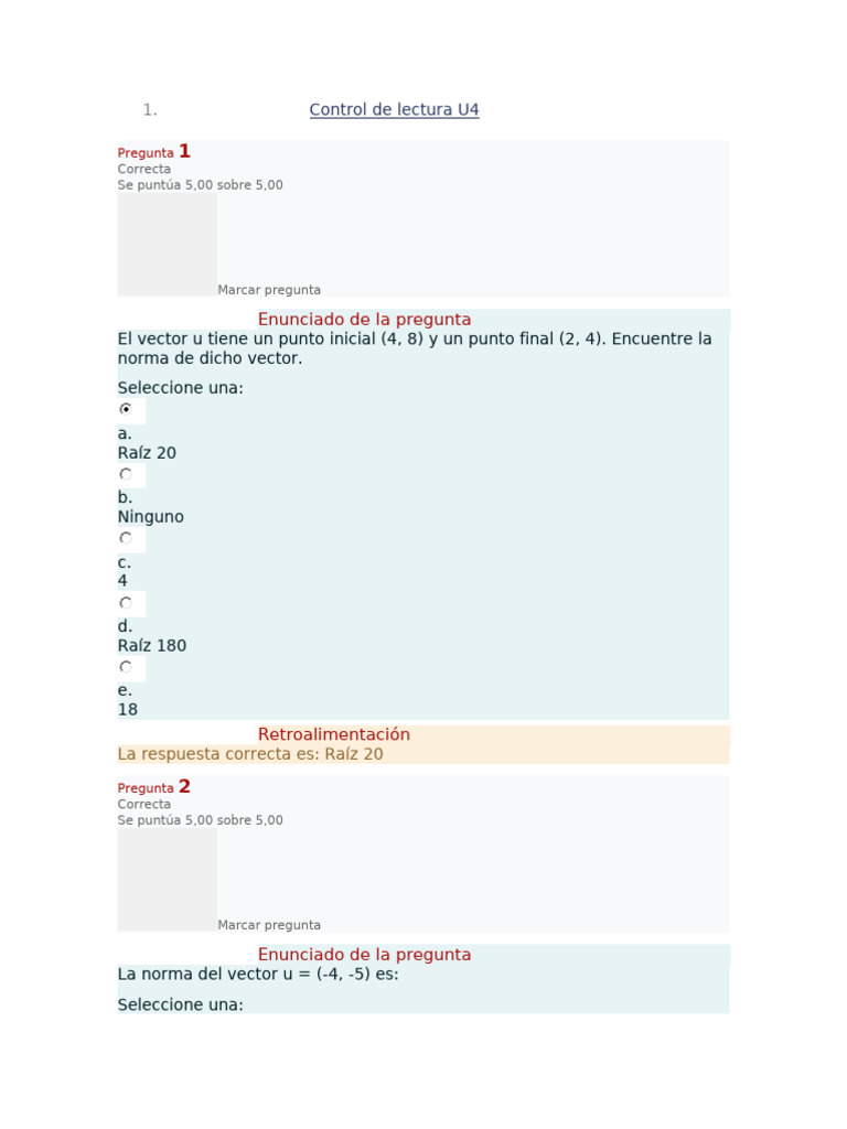 Control de Lectura U4 | PDF