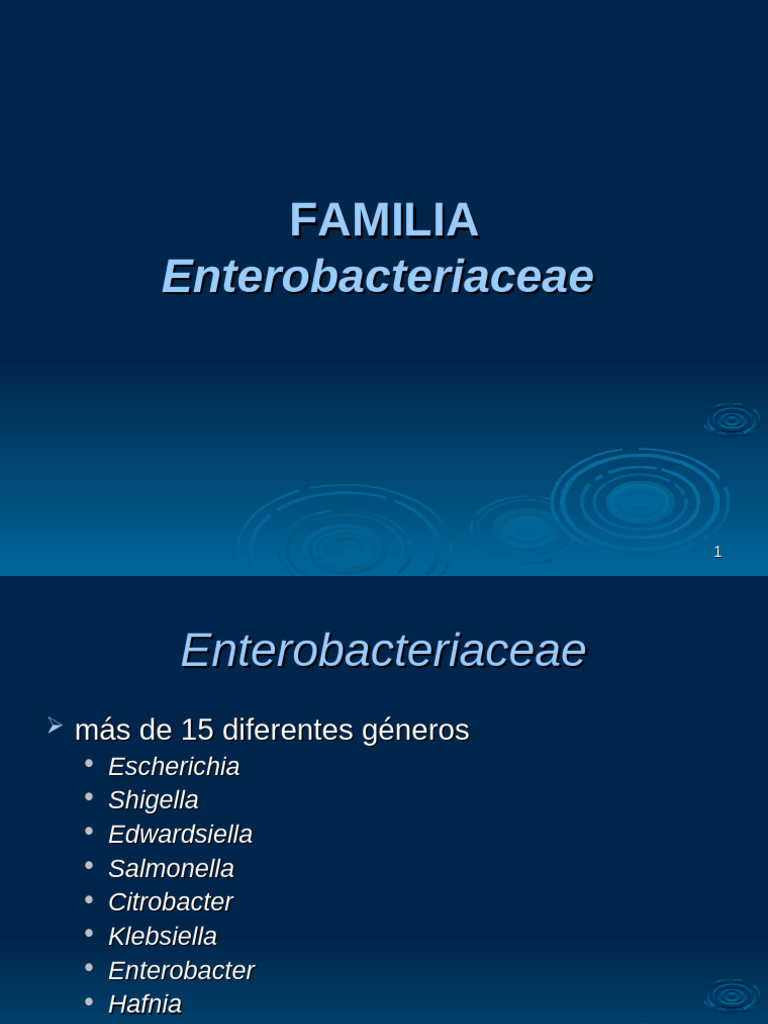 ENTEROBACTERIAS | PDF