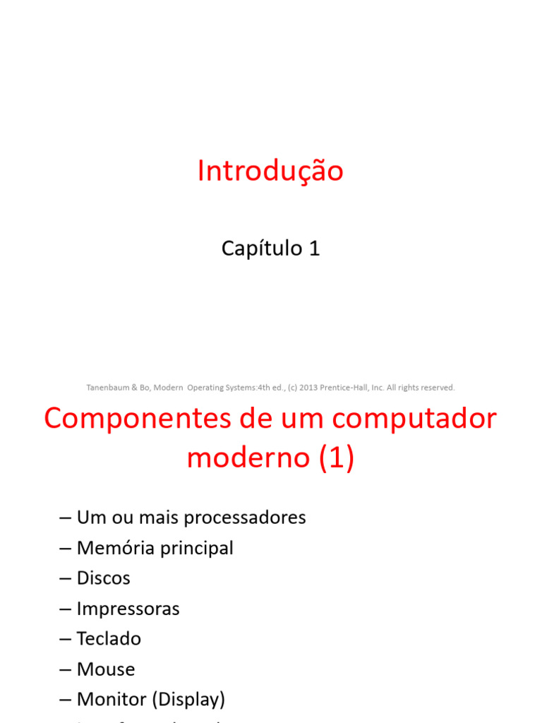 Chapter01 Introduction Tanembaum Traduzido | PDF Chapter01 Introduction Tanembaum Traduzido | PDF