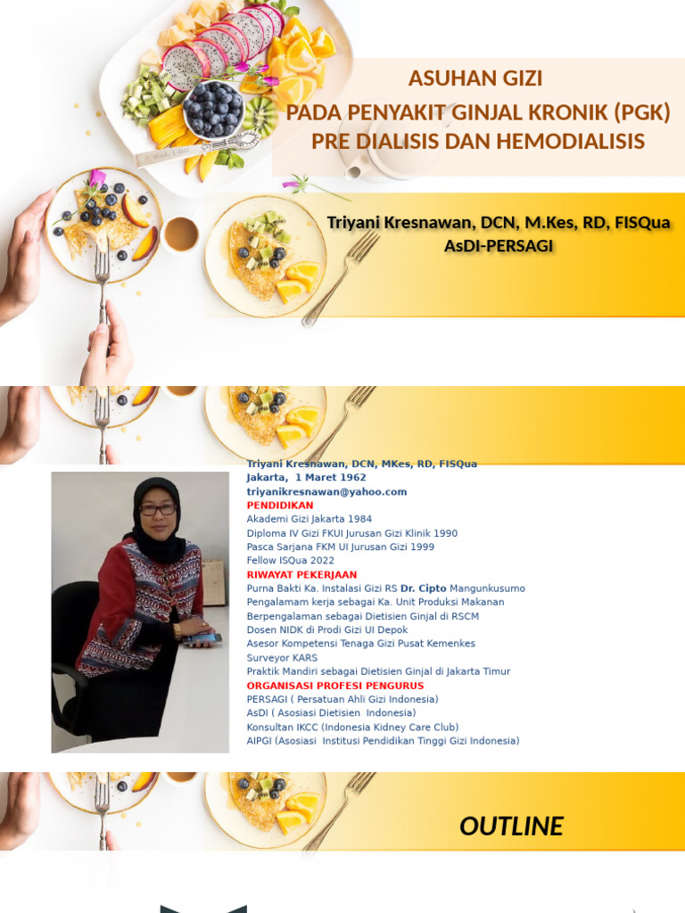 Ibu Triyani - Asuhan Gizi Pada PGK 31 Agustus 2024 | PDF