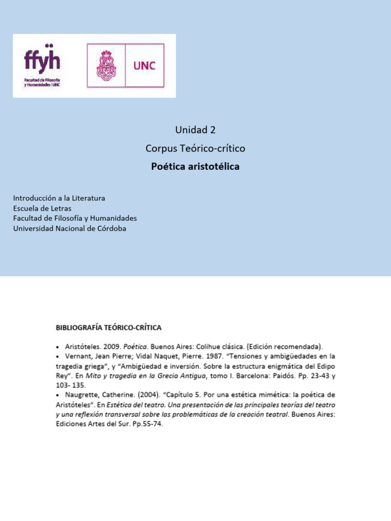Unidad 2 - Corpus Teórico-Crítico 2024 | PDF