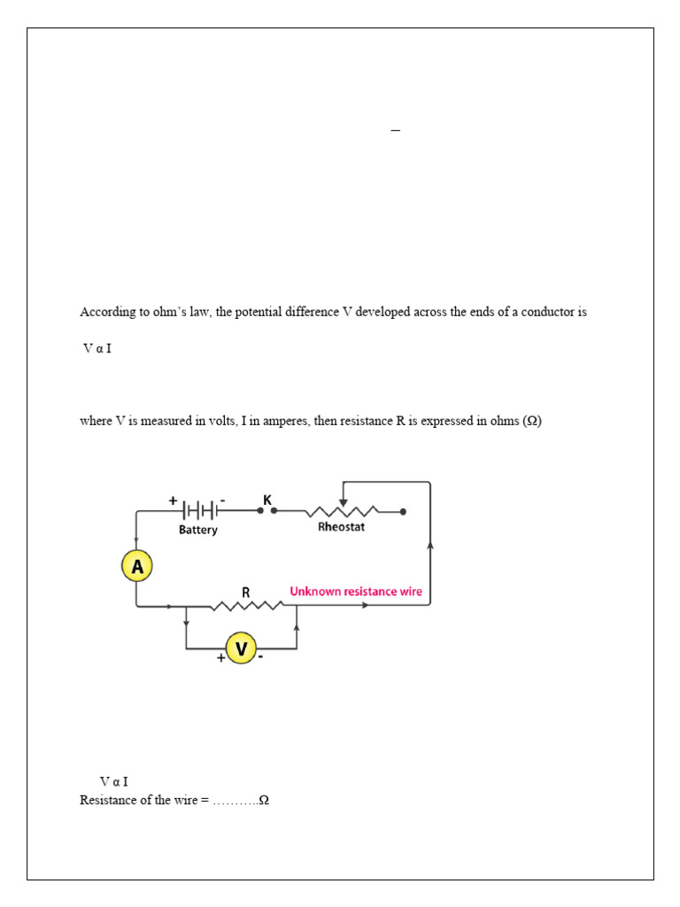 Class 10 - Practicals (Electricity) - Converted - 230628 - 092132 | PDF