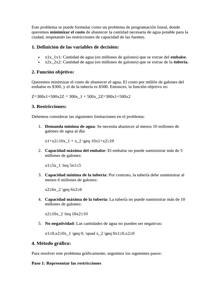 TA1 Programacion Lineal | PDF