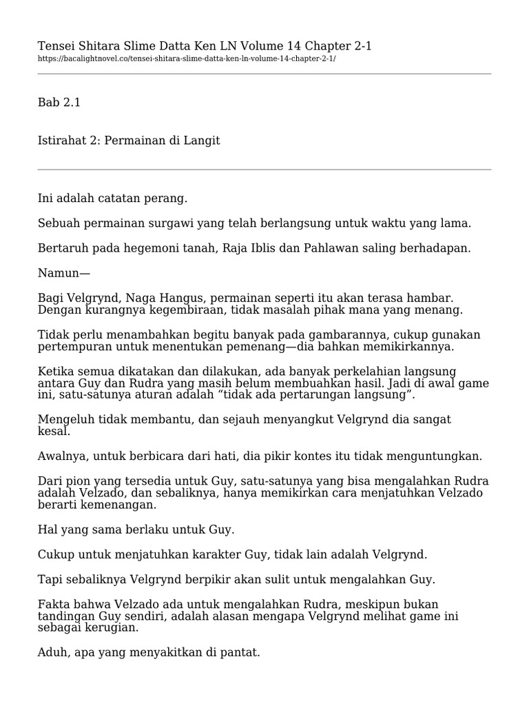 Tensei Shitara Slime Datta Ken LN Volume 14 Chapter 2 1 Bacalightnovel - Co | PDF