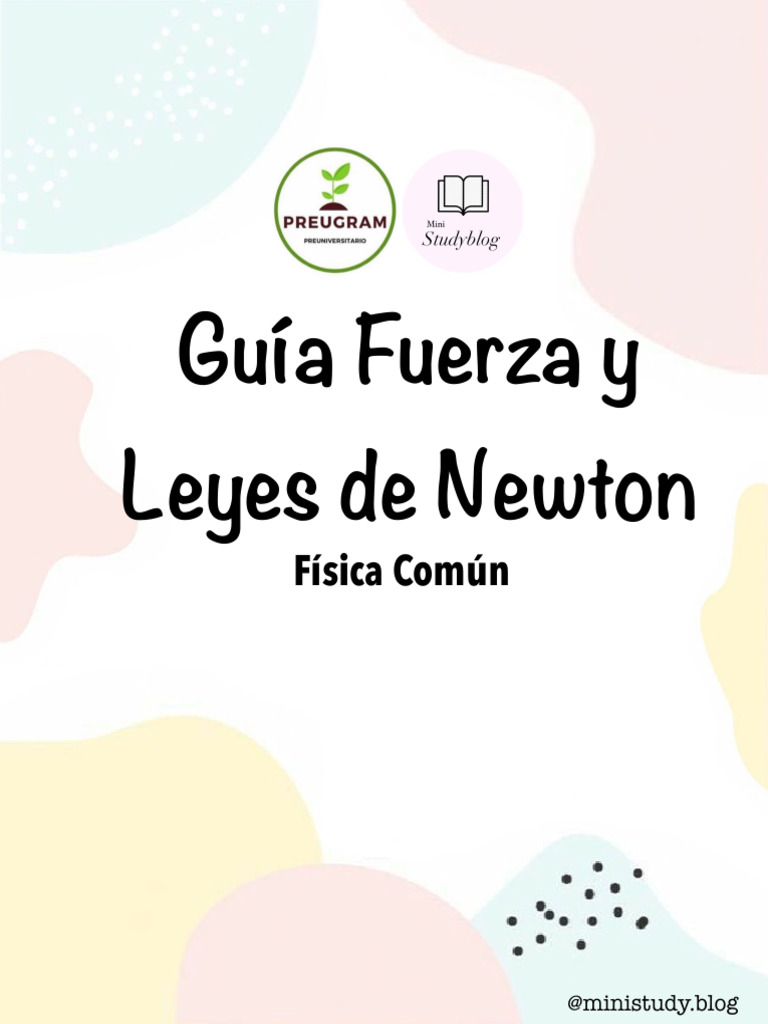 Guía Fuerza y Leyes de Newton | PDF