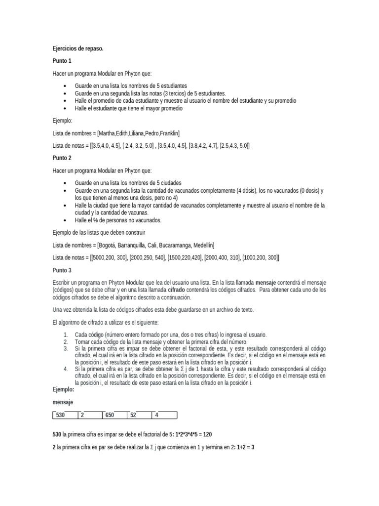 Ejercicios Repaso-AYPR - 14 | PDF