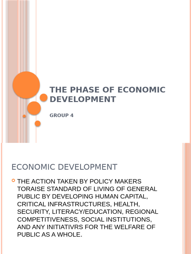 The Phase Of Economic Development PDF