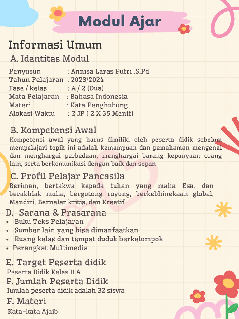 Modul Ajar Kata Ajaib | PDF