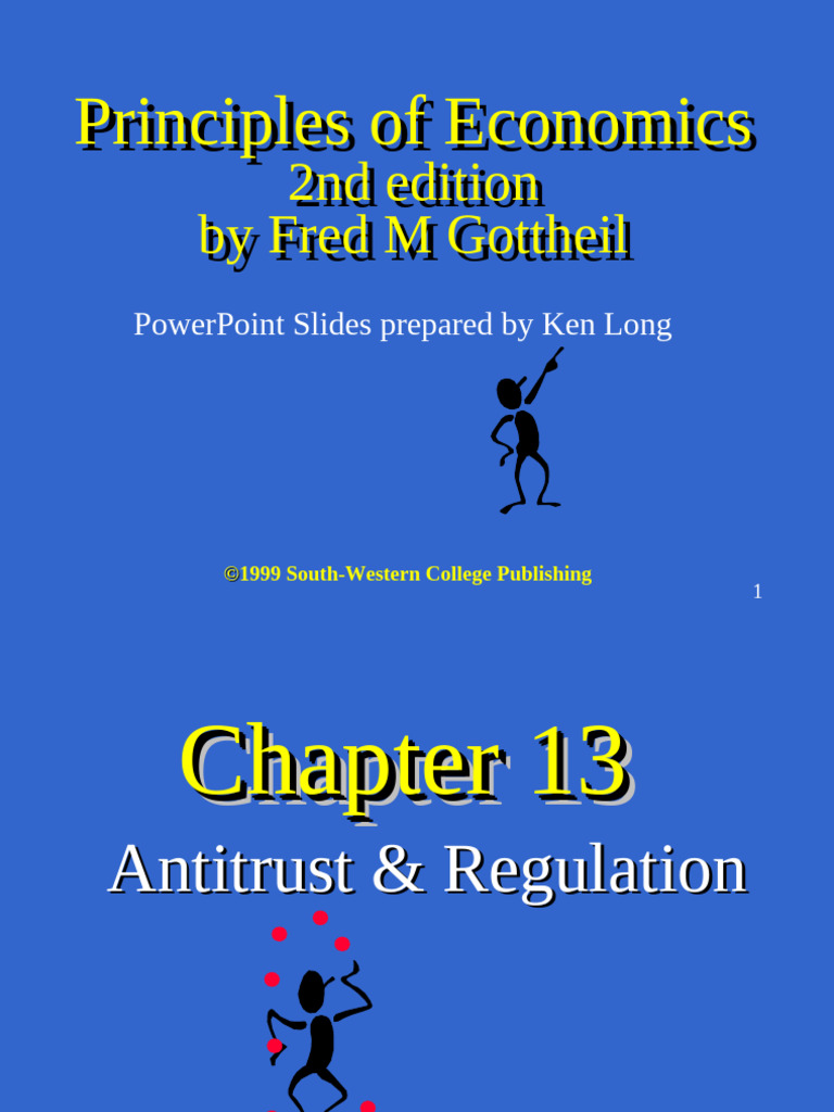 Antitrust and Regulation in Economics | PDF | Sherman Antitrust Act ...