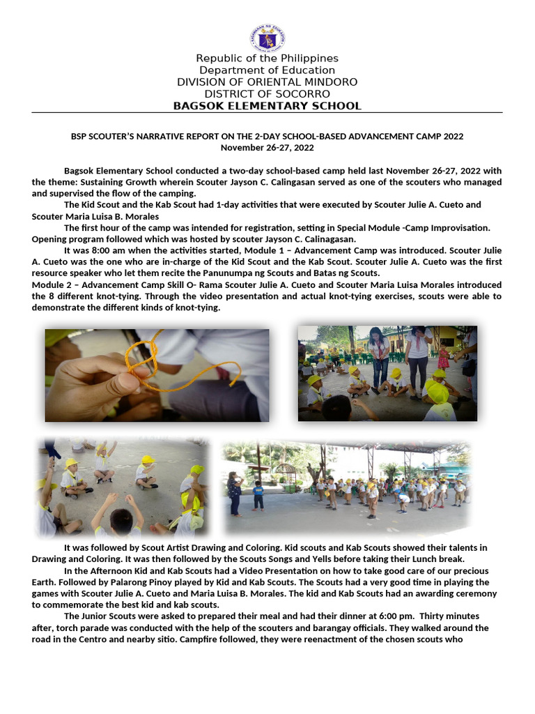 Bsp-Narrative-Report Randy | PDF