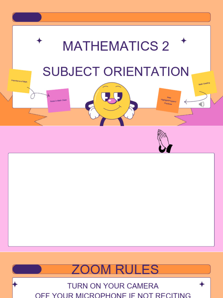 Math 2 Orientation 2024 - 2025 | PDF