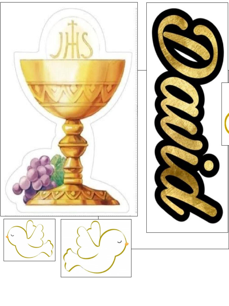 Caliz Primera Comunion, Bautizo | PDF