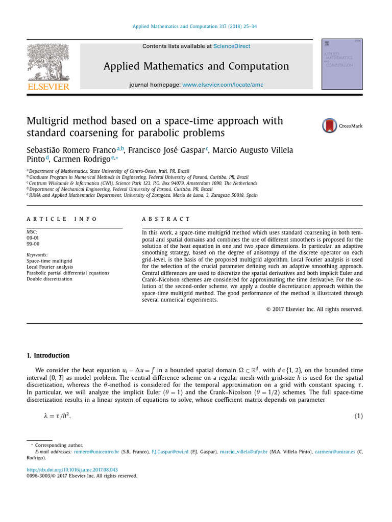 Space Time Multigrid | PDF