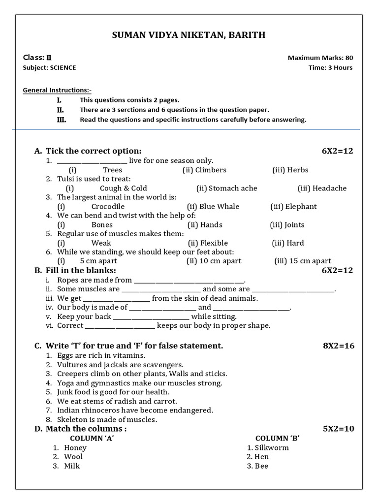 Science 2nd | PDF | Wellness