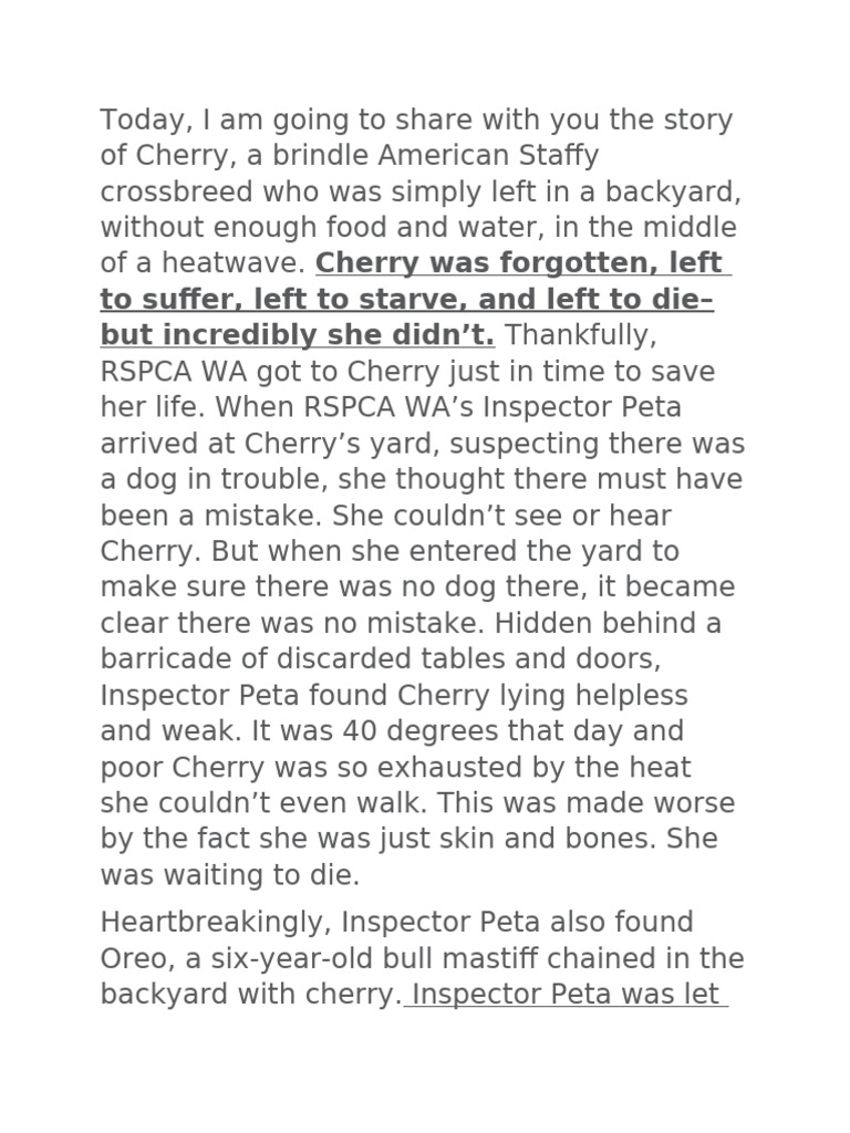 Animal Abandoment - Sparc | PDF