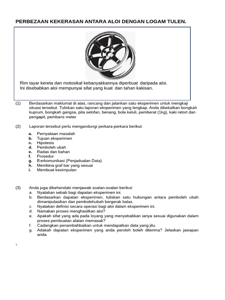 9.1.2 & Skima TING 4 Tahap Sederhana | PDF