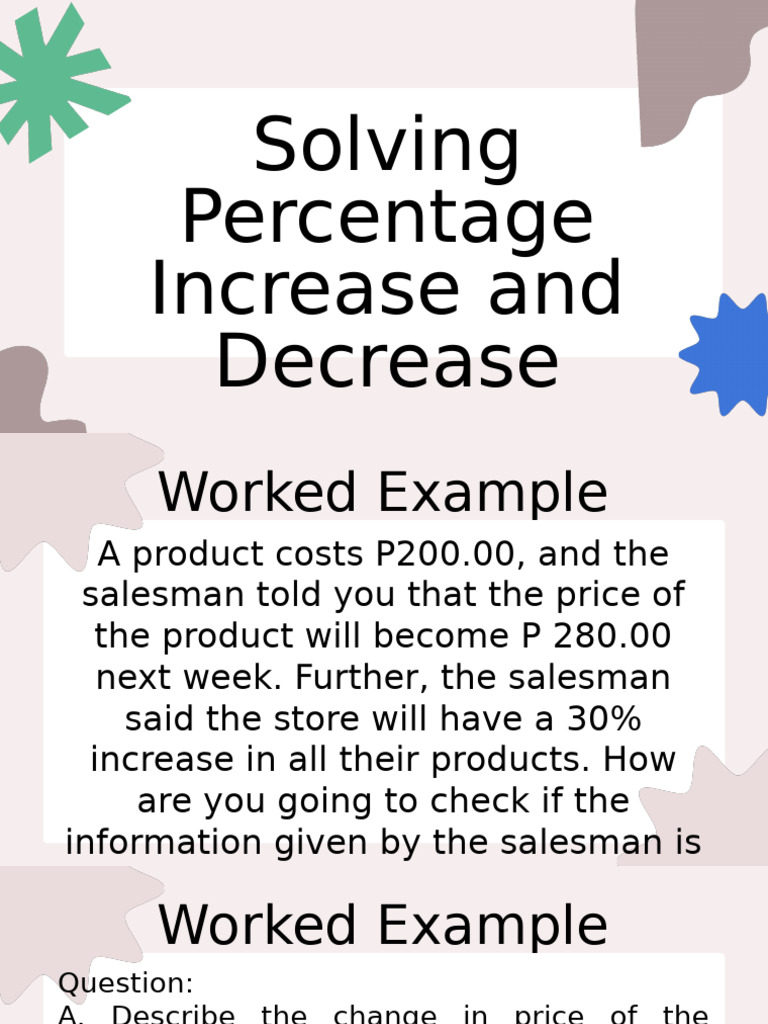 Q1 W4 Percentage | PDF