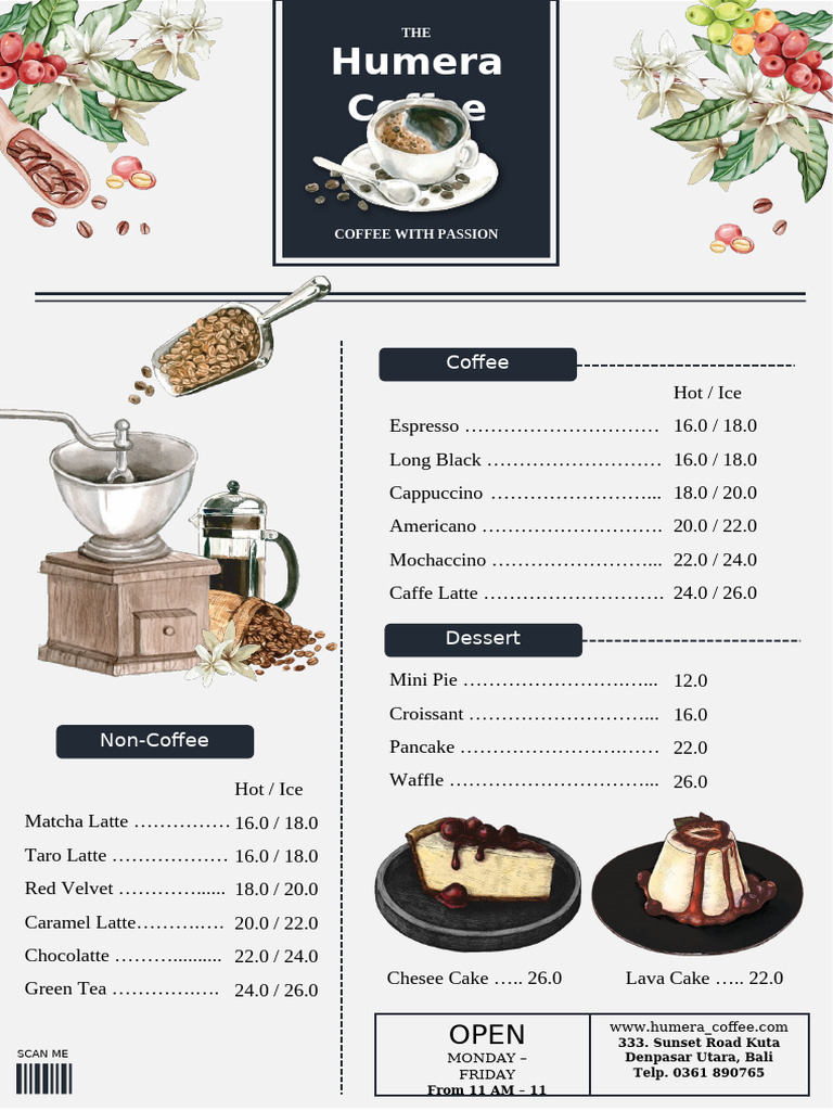 Menu Coffee | PDF