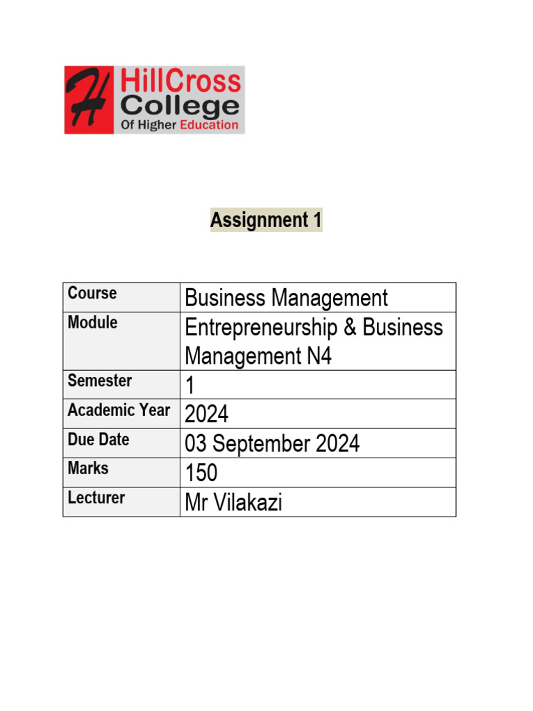 Ebm N4 Assignment Pdf
