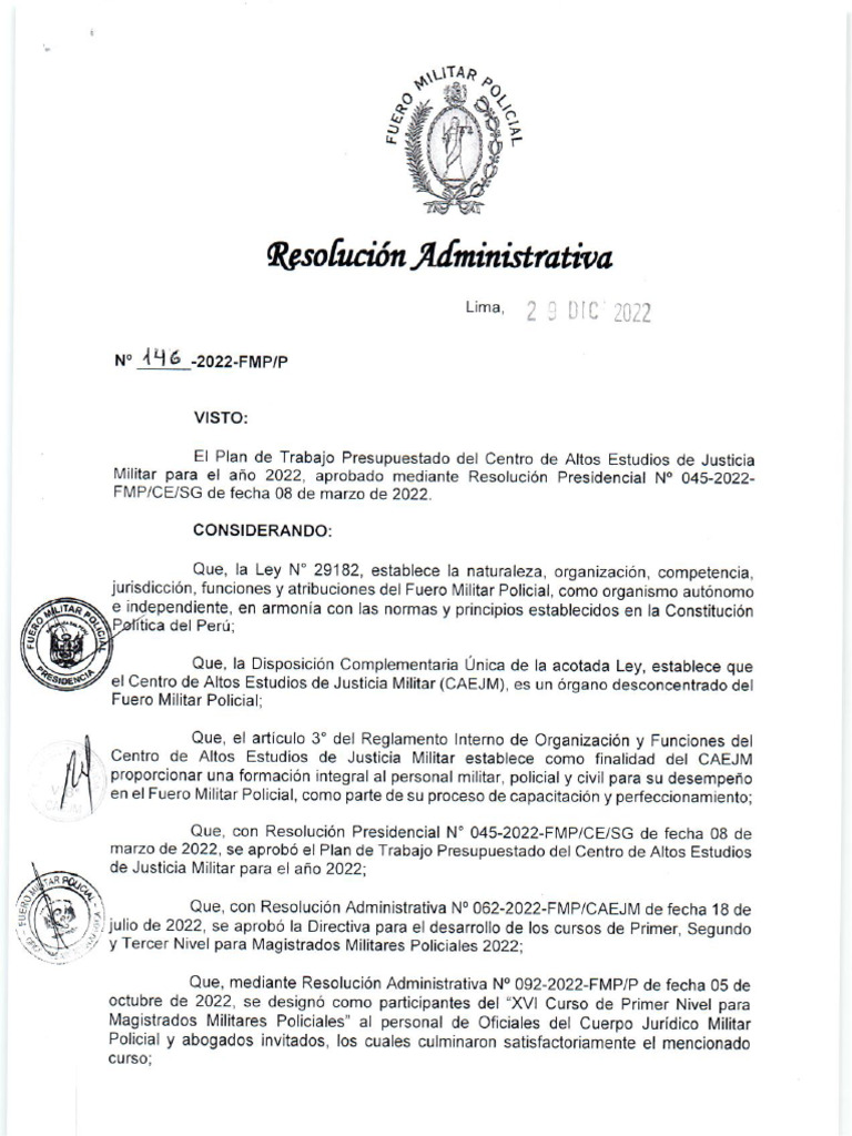 Ra N146 2022 FMP P PDF | PDF