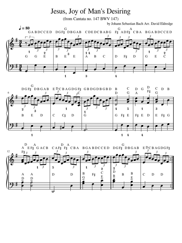 Jesus, Joy of Man's Desiring-Score - and - Parts | PDF