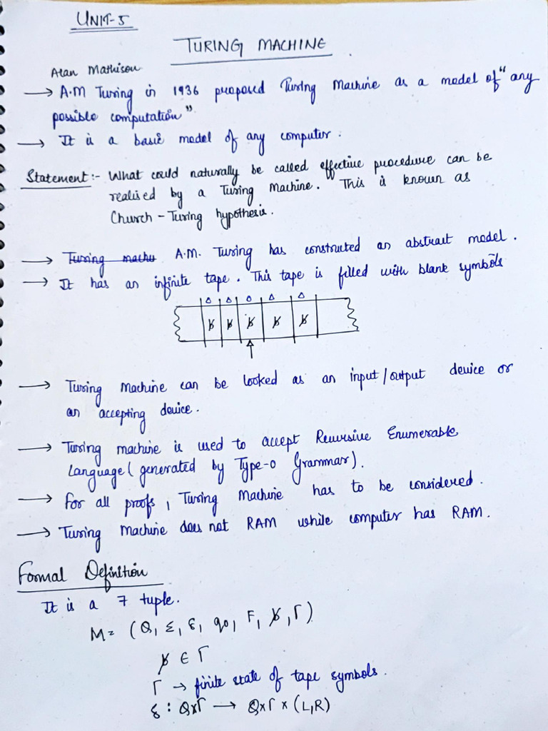 Unit 5 | PDF | Theoretical Computer Science | Formalism (Deductive)