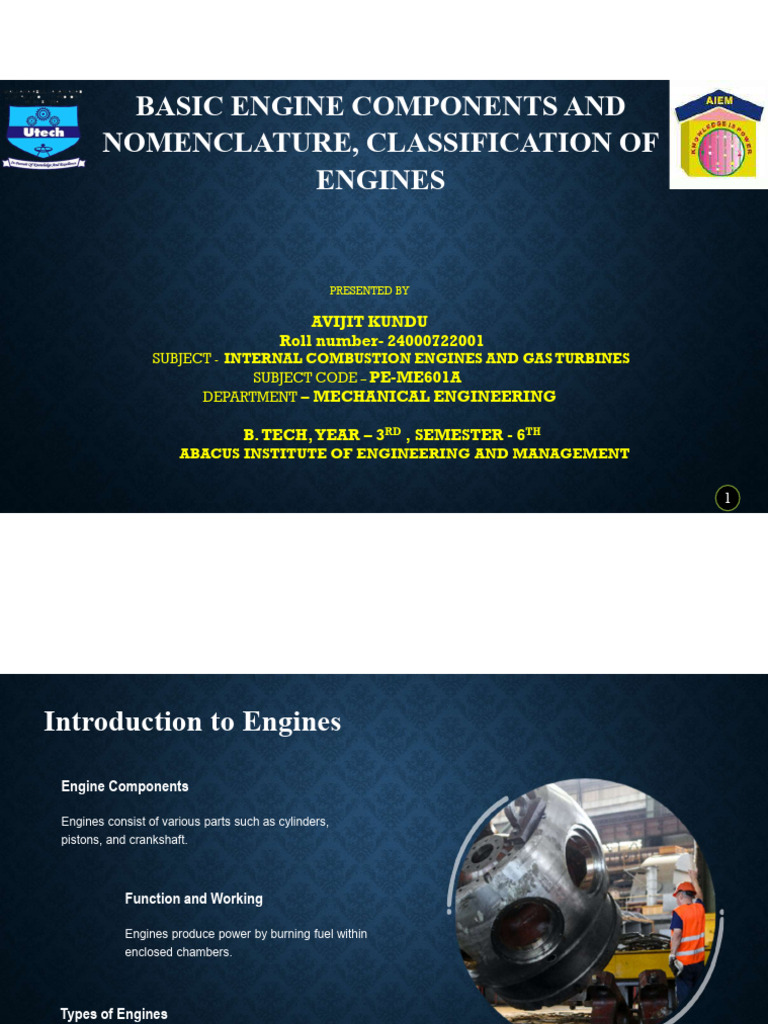 Internal Combustion Engines and Gas Turbines | PDF