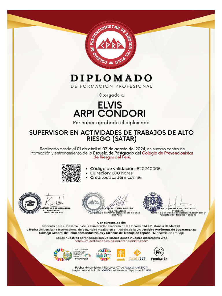 Diploma CPRP II - 2024 | PDF